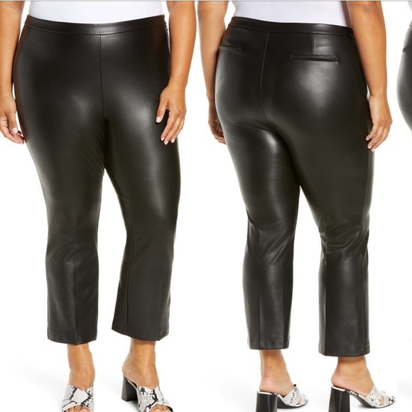 Halogen | Pants & Jumpsuits | Halogen Crop Straight Leg Faux Leather ...